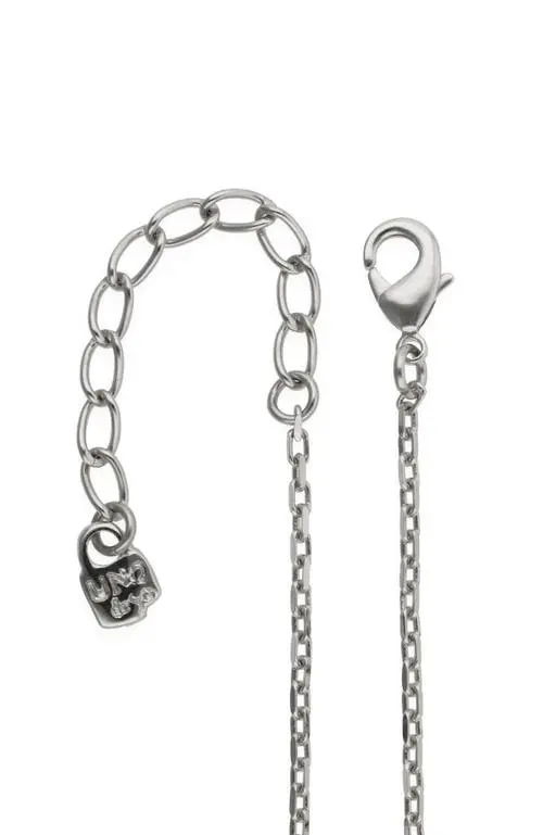 UNODE50 Geometric Necklace With Blue Crystal