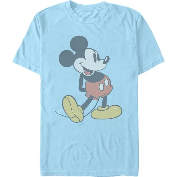 MICKEY & FRIENDS Giant Icon Graphic T-shirt - Light Blue