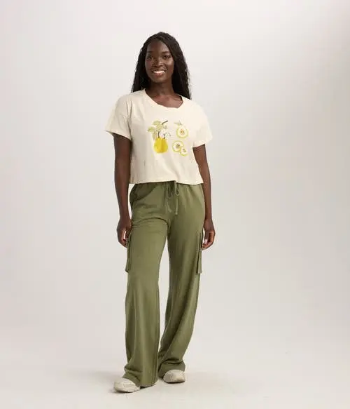 KNOWN SUPPLY Pear Graphic Organic Cotton T-shirt