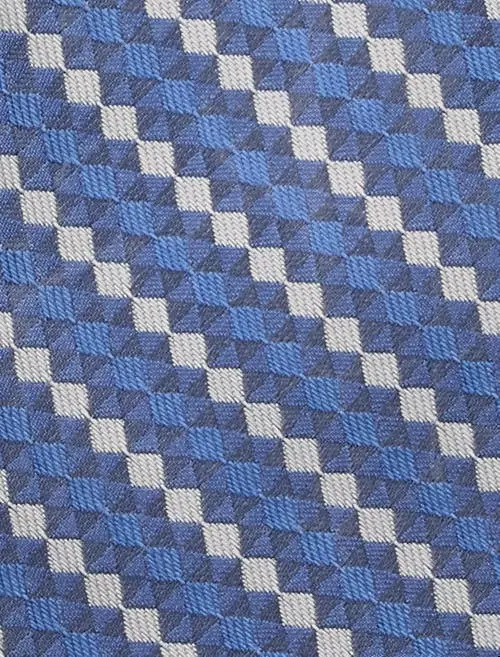 SYNRGY BY DXL Big & Tall Optical Geometric Tie - Silver