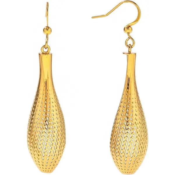 LAMINAR JEWELRY Flow Small Drop Earrings - Gold