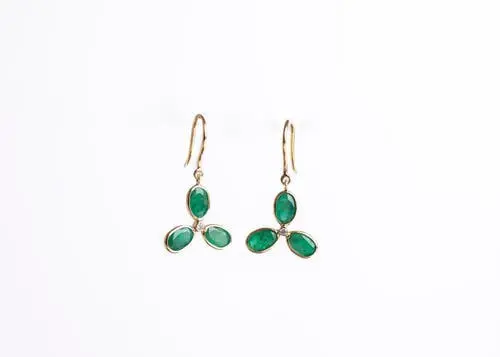 ZUVAN Enchanted Forest Earrings - Emerald