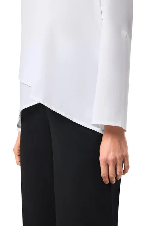 Coolibar Santa Barbara Tunic Top With Roll-up Sleeves - White