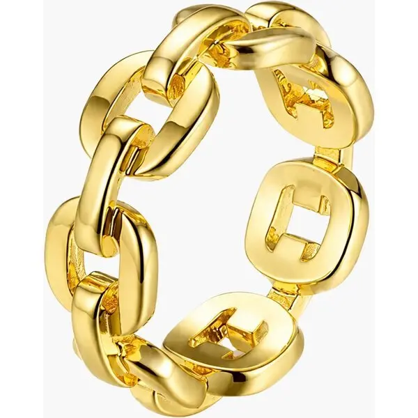 KELLERY Link Curb Chain Ring - Gold