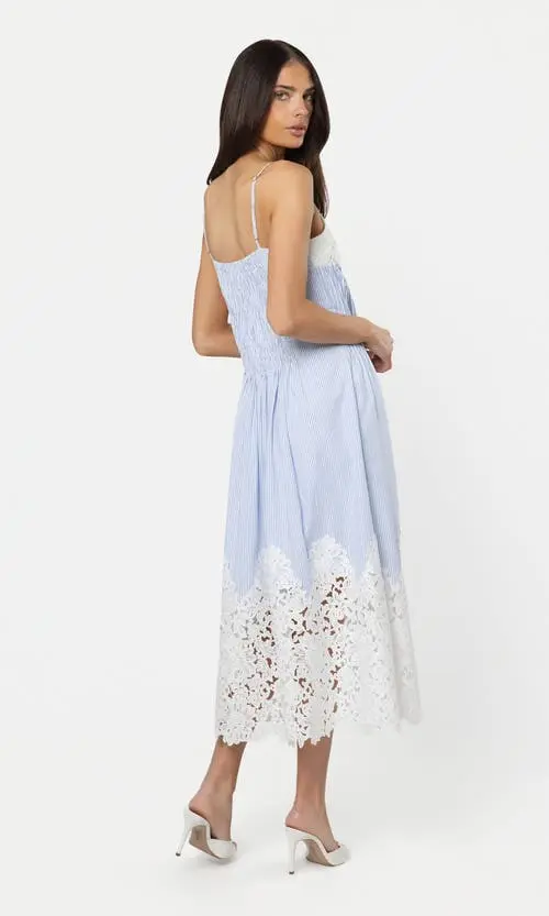 Generation Love Juniper Lace Combo Seersucker Dress
