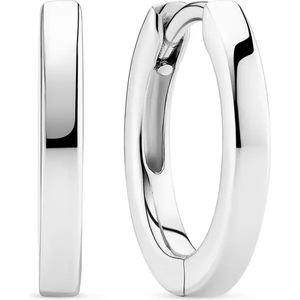 SIF JAKOBS JEWELLERY Ellera Pianura Hoop Earrings - Sterling Silver