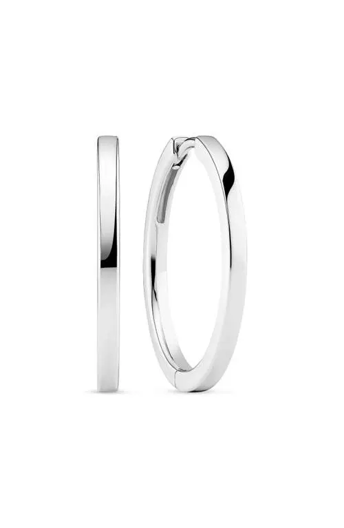 SIF JAKOBS JEWELLERY Ellera Pianura Hoop Earrings - Sterling Silver