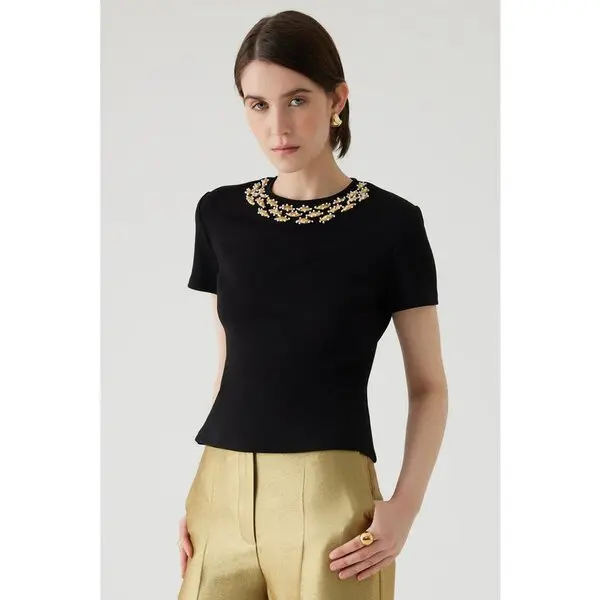 EXQUISE Abril Tshirt - Black