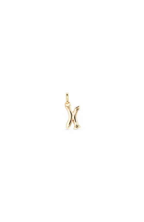 UNODE50 18k -plated Letter X Charm - Gold