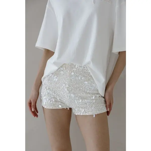 UNTAMED PETALS Calypso Sequin Shorts