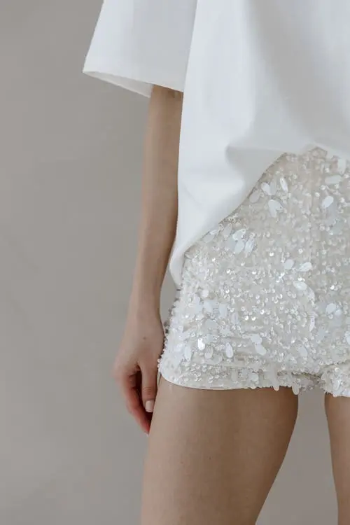 UNTAMED PETALS Calypso Sequin Shorts