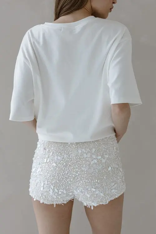 UNTAMED PETALS Calypso Sequin Shorts