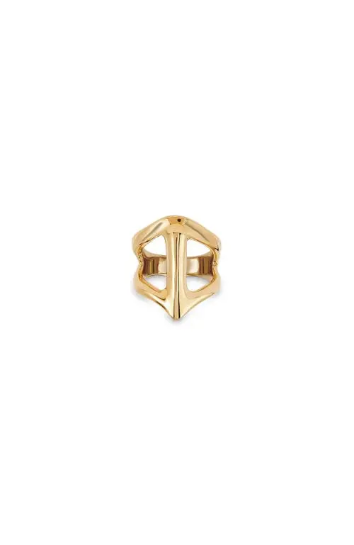 UNODE50 18k -plated Ring In The Shape Of A Manta Ray - Gold