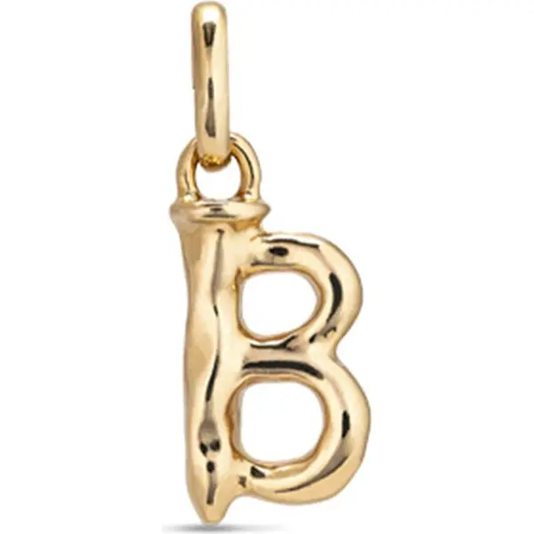UNODE50 18k -plated Letter B Charm