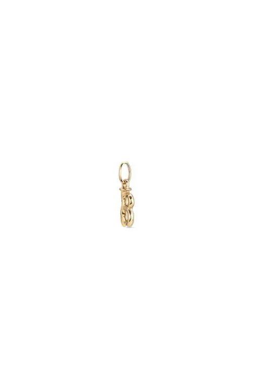 UNODE50 18k -plated Letter B Charm