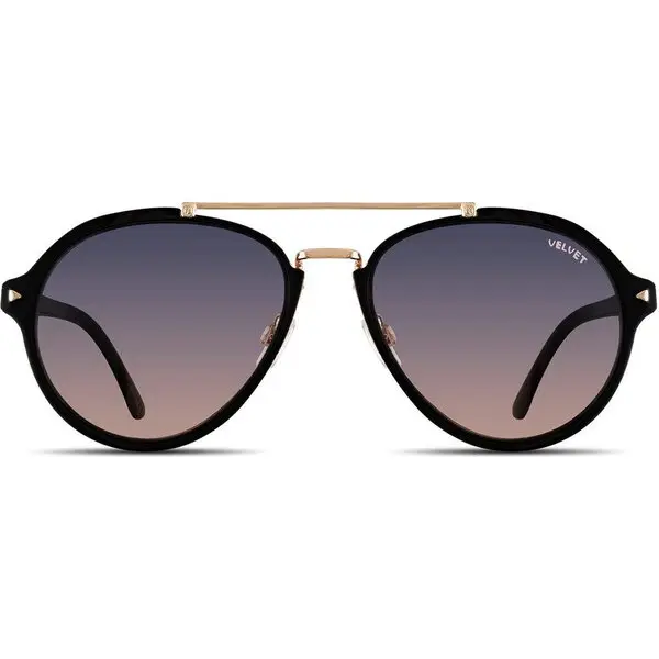 VELVET EYEWEAR Jesse Sunglass - Black