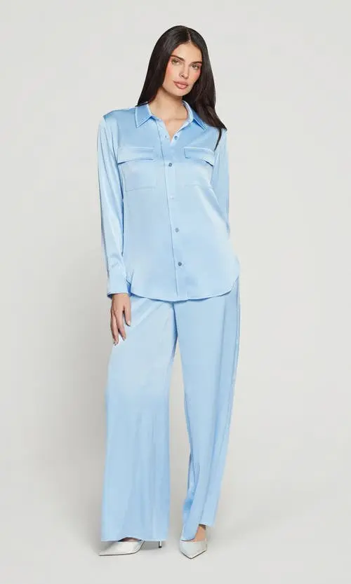 Generation Love Lanier Hammered Satin Shirt
