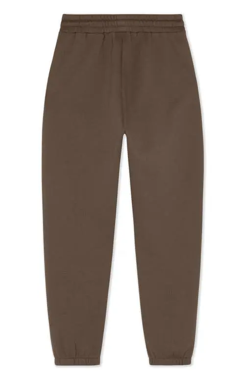 DALIX Astronaut Midweight Fleece Regular Fit Track Pants - Walnut
