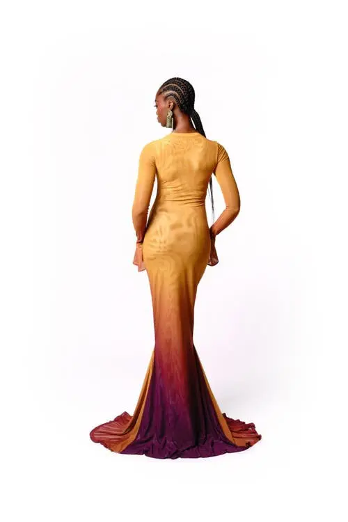 OFUURE Sol Mermaid Maxi Mesh Dress