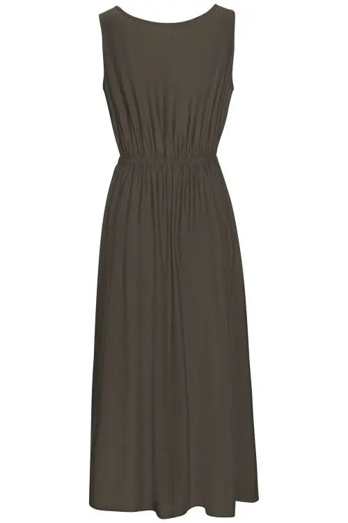 LASCANA Button Detail Front Slit Dress