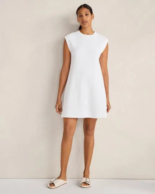 HAVEN WELL WITHIN Organic Cotton Waffle Knit Mini Dress