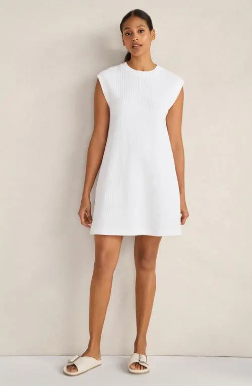 HAVEN WELL WITHIN Organic Cotton Waffle Knit Mini Dress