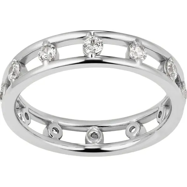MADE BY MARY Dew Drop Stacking Ring - Silver