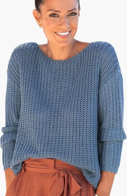 LASCANA Crochet Knit Sweater