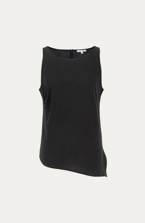 JUANA Sienna Pleated Tank - Black