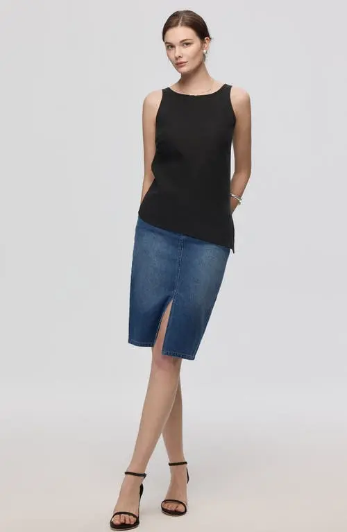 JUANA Sienna Pleated Tank - Black