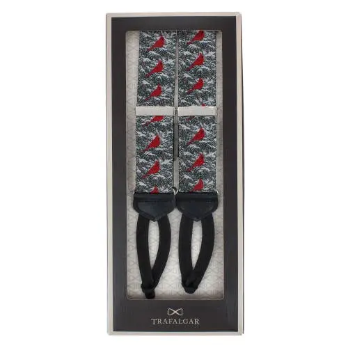 Trafalgar Snowy Virginia Nightingale Silk Formal End Suspenders