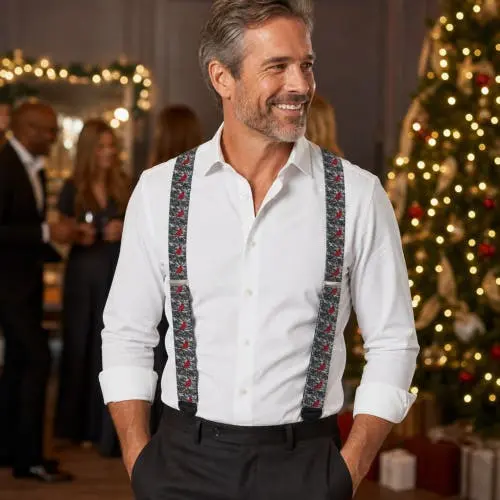 Trafalgar Snowy Virginia Nightingale Silk Formal End Suspenders