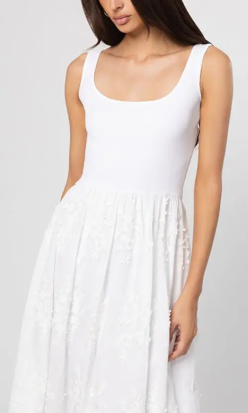 Generation Love Leann 3d Voile Combo Midi Dress