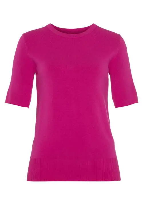 LASCANA Short Sleeve Sweater