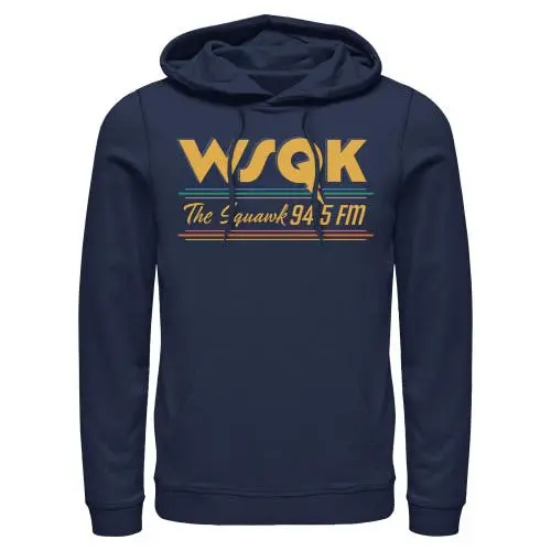 STRANGER THINGS The Squawk" Graphic Hoodie - Navy Blue