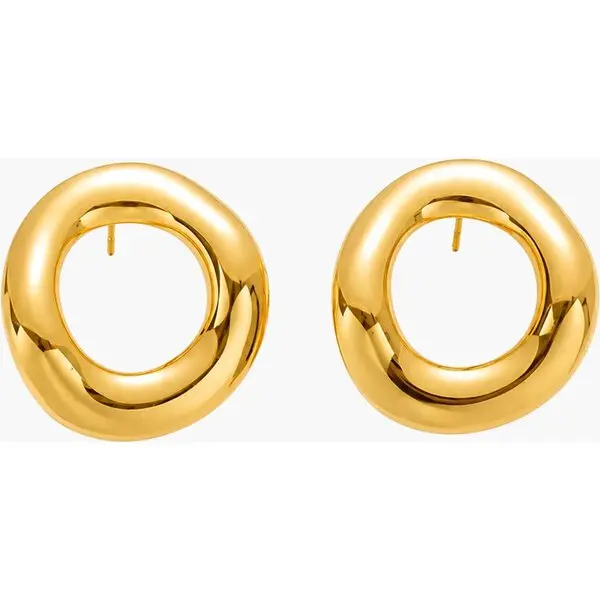 KELLERY Round Flow Sculptural Earrings