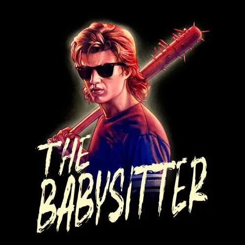 STRANGER THINGS Steve The Babysitter Portrait Long Sleeve Shirt