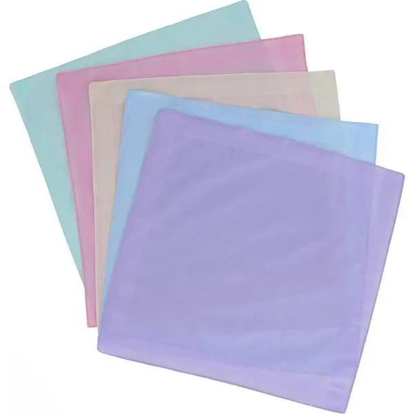 Trafalgar Zayn Brilliant Multiple Colored 16x16 Cotton Handkerchiefs - Blue Multi