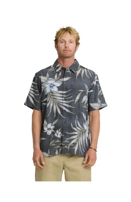 QUIKSILVER WATERMAN Palapa Floral Shirt - Phantom