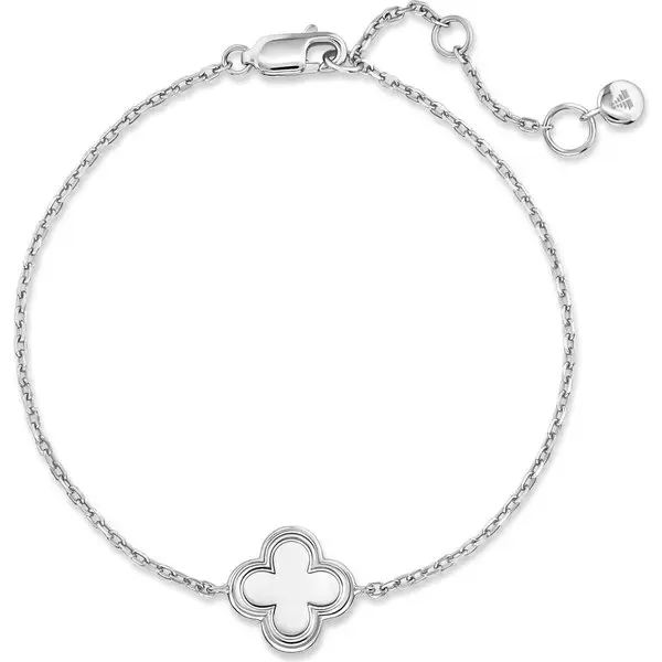 DEVATA Clover Chain Bracelet - Silver
