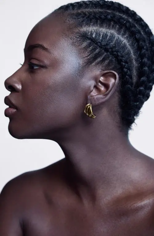 KELLERY French Vintage Layered Spiral Stud Earrings