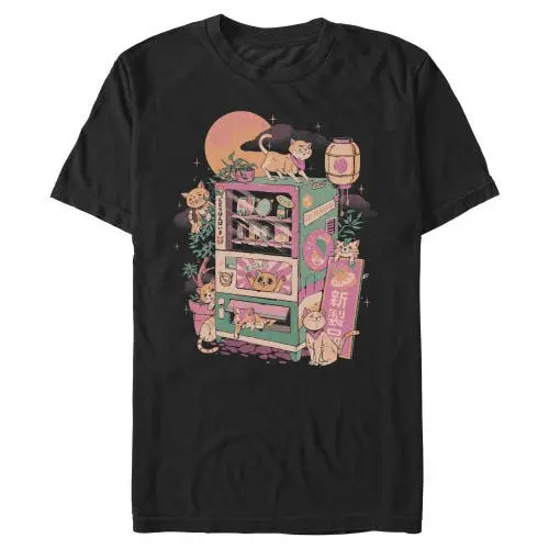 LOST GODS Retro Cat Machine Short Sleeve Graphic T-shirt