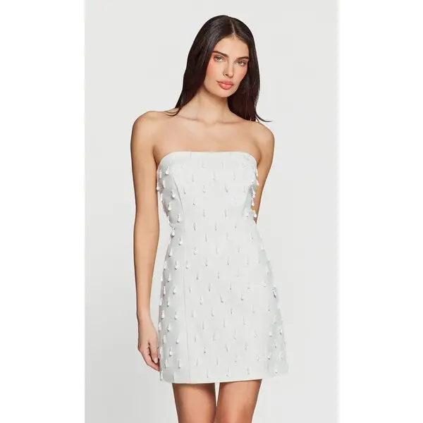 Generation Love Isabel Bead Embellished Dress - White