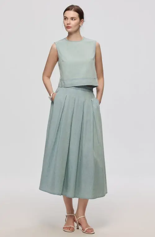 JUANA Amaia Pleated Maxi Skirt