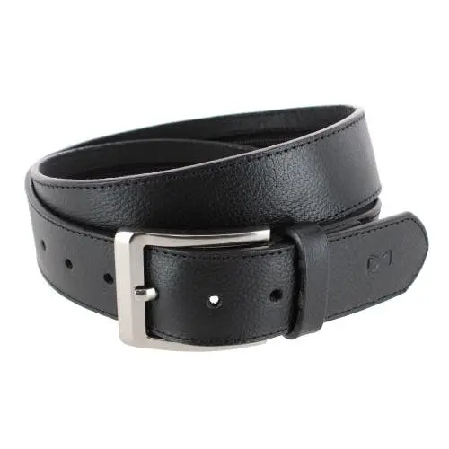 Trafalgar Diplomat Genuine Leather Money Belt With Hidden Zipper - Black