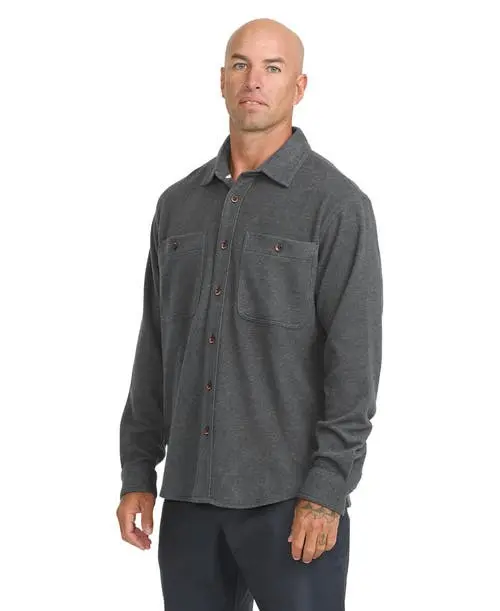 QUIKSILVER WATERMAN Harvest Long Sleeve Shirt - Phantom