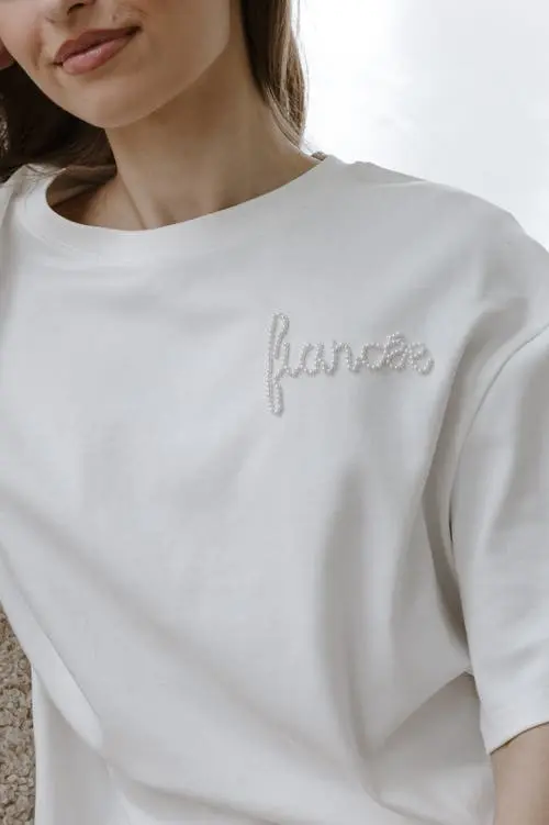 UNTAMED PETALS Fiancee Tee - White