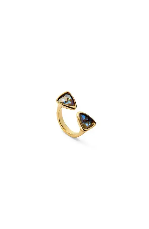UNODE50 Plated Ring With Crystals