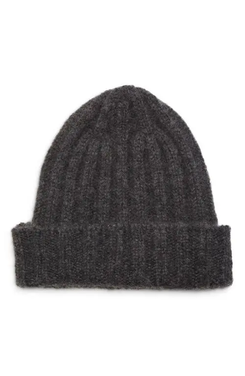 Johnstons Of Elgin Cashmere & Silk Beanie - Cloud Coal Ha7232