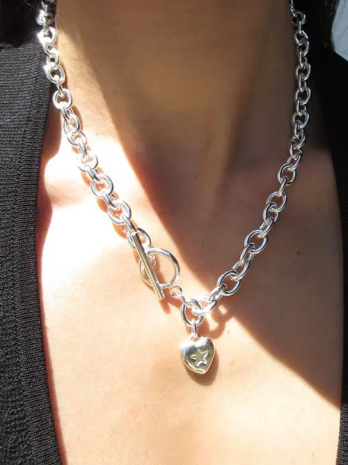 RIMOR JEWELRY Mini Star Heart Chain Choker